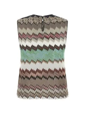 Missoni Zig Zag Tank Top - White