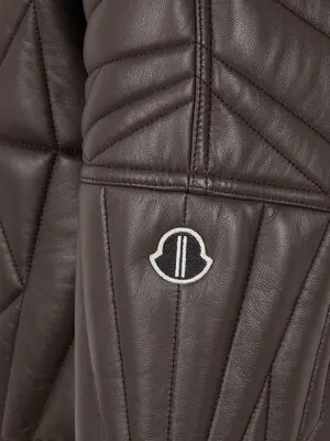 MONCLER + RICK OWENS Leather Bomber Jacket