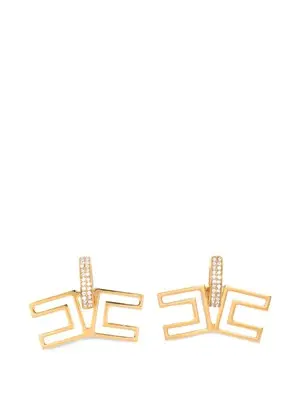 Elisabetta Franchi Embellished Earrings - Gold