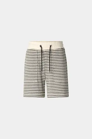 Bogner Steena Jacquard Jersey Shorts - Cream/black
