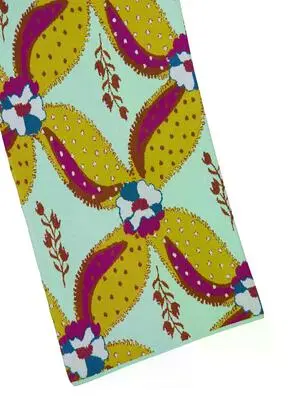 PAULA Floral-jacquard Trousers