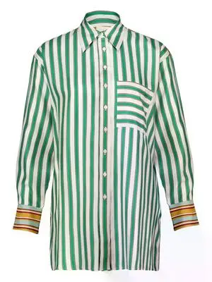 PAULA Striped Button-up Shirt