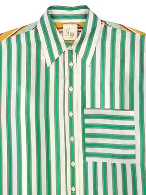 PAULA Striped Button-up Shirt