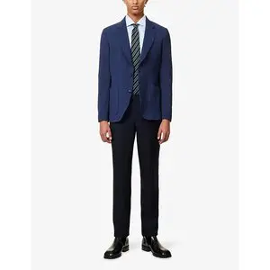 Paul Smith Textured Notch-lapels Stretch-wool Blazer