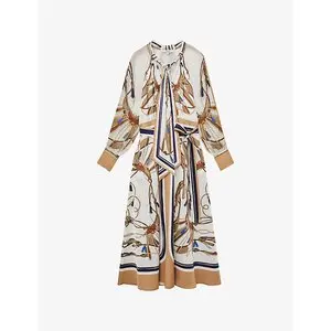 Reiss Tie Neck Day Dresses