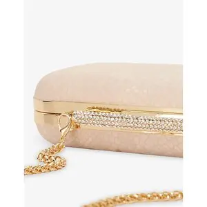 DUNE Oval Leather Clutch
