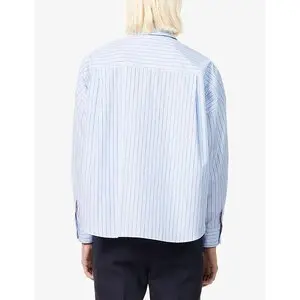 Max Mara Oversized Stripe-pattern Cotton Shirt