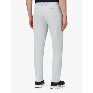 Boggi Milano Tapered-leg Stretch-woven Trousers - Ice