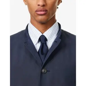 Paul Smith Band-collar Regular-fit Cotton-blend Jacket