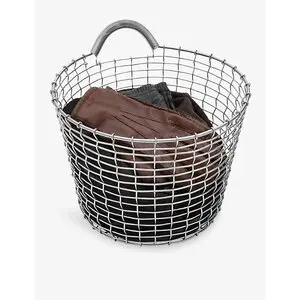 KORBO Classic Woven Metal Storage Basket 28cm