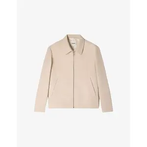 Sandro Zip-up Regular-fit Wool-blend Jacket