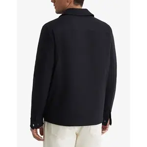 REISS Oshei Zip-front Quilted Overshirt