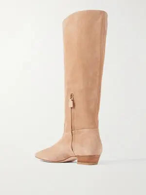 STUART WEITZMAN Stassi Suede Knee Boots - Brown