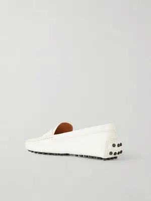 TOD'S Gommino Textured-leather Loafers