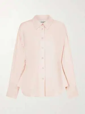 RÓHE Shaped Silk-twill Shirt - Blush