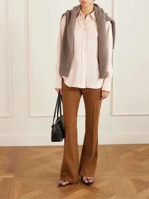 RÓHE Shaped Silk-twill Shirt - Blush