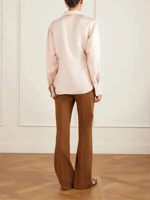 RÓHE Shaped Silk-twill Shirt - Blush