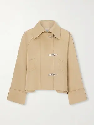 Patou Cotton Gabardine Cropped Jacket