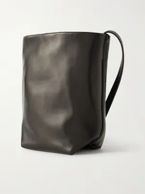 THE ROW N/s Park Textured-leather Shoulder Bag