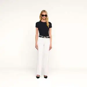L'Agence Joanne Wide-leg Jeans - Blanc