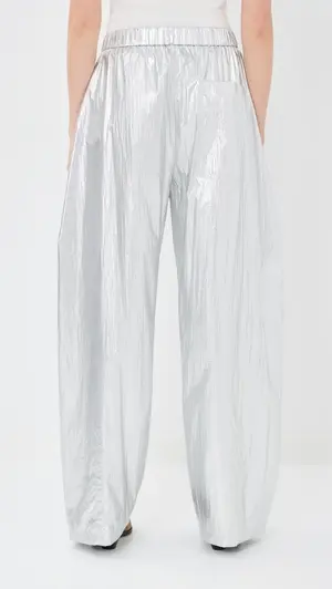 Tibi Metallic Nylon Winslow Pants