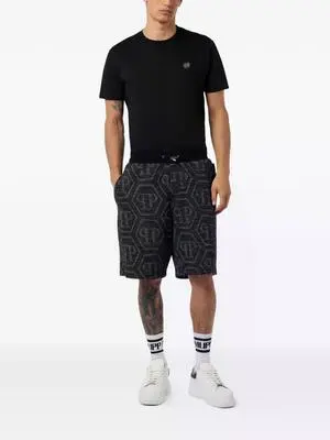 Philipp Plein Monogram Pattern Shorts