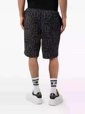 Philipp Plein Monogram Pattern Shorts