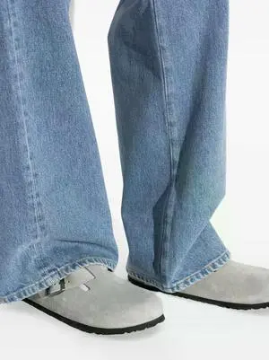 BIRKENSTOCK Boston Suede Mules - Grey