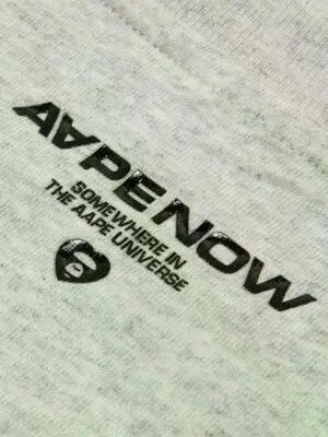 AAPE BY *A BATHING APE Logo T-shirt - Grey