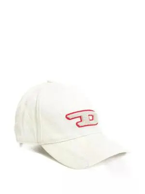 DIESEL Logo-patch Baseball Cap - White