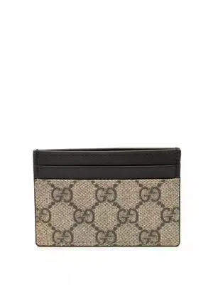 Gucci 2000-2015 Gg Supreme Card Holder - Brown