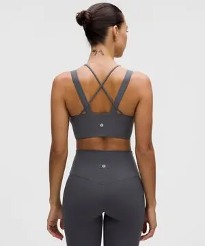 Lululemon Like A Cloud Longline Bra Light Support, D/dd Cup - Coal