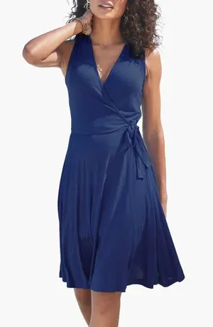 Sleeveless Wrap Dresses