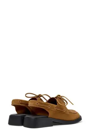 Camper Donna Loafer Mule - Medium Brown
