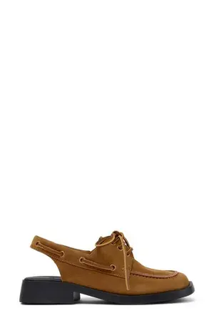 Camper Donna Loafer Mule - Medium Brown