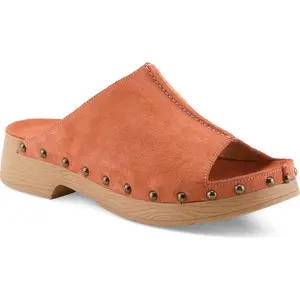 SPRING STEP SHOES Emberlyn Slide Sandal - Coral Suede