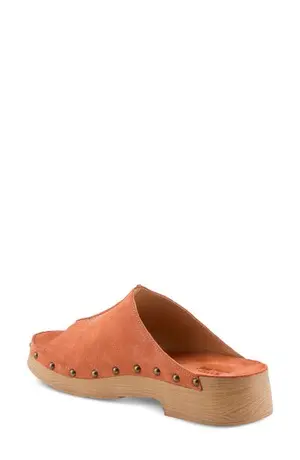 SPRING STEP SHOES Emberlyn Slide Sandal - Coral Suede