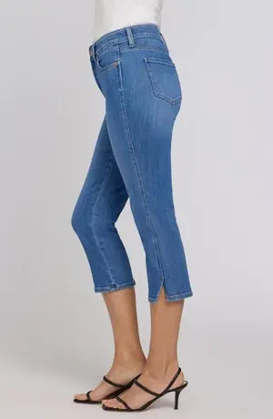 NYDJ Chloe Side Slit Capri Jeans