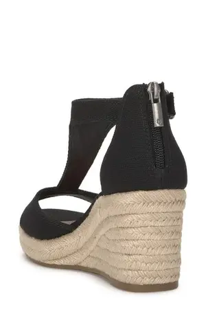 Lucky Brand Cyleste Platform Wedge Espadrille - Black