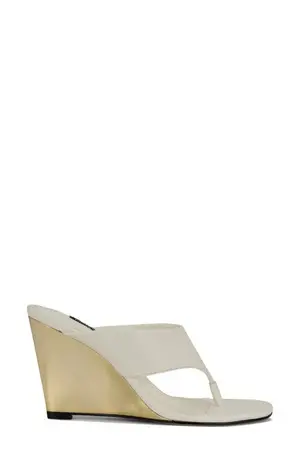 Nine West Presa Wedge Flip Flop - White