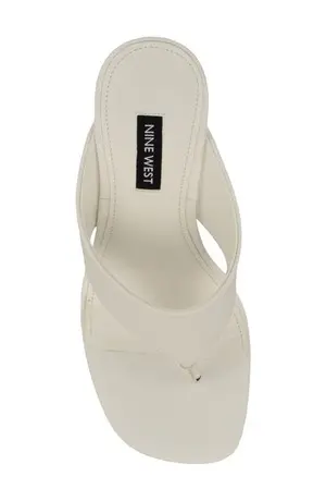 Nine West Presa Wedge Flip Flop - White
