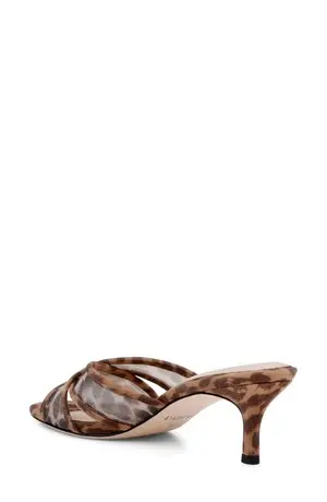 L'Agence Padua Slide Sandal - Leopard