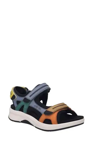 Josef Seibel Estelle 02 Platform Wedge Sandal - Multi