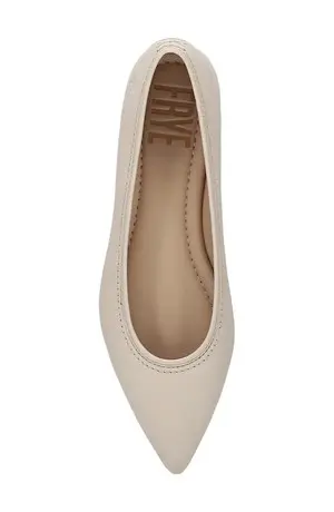Frye Heather Pointed Toe Ballet Flat - Ecru