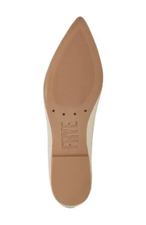 Frye Heather Pointed Toe Ballet Flat - Ecru