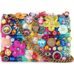 Kurt Geiger Kensington Embellished Shoulder Bag - Blue Multi