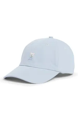 FRASIER STERLING Sandy Paws Embroidered Cotton Canvas Baseball Cap - Baby Blue