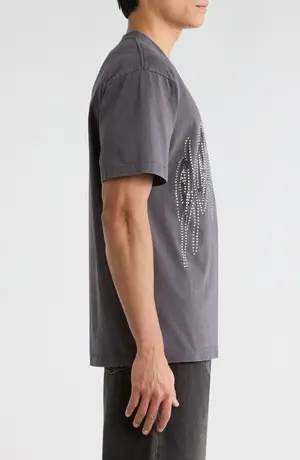 PACSUN Beaded Graphic T-shirt