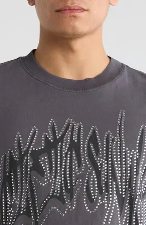 PACSUN Beaded Graphic T-shirt