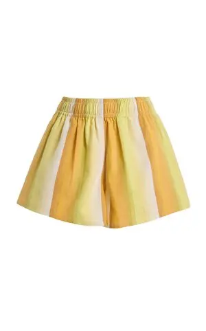 MARRAKSHI LIFE The High-waisted Cotton Shorts